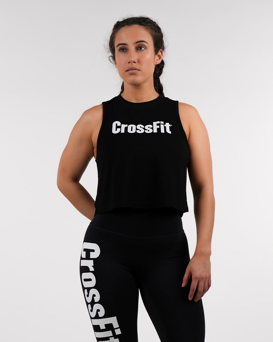 Women’s CrossFit® Crop Tank Black | Northern Spirit